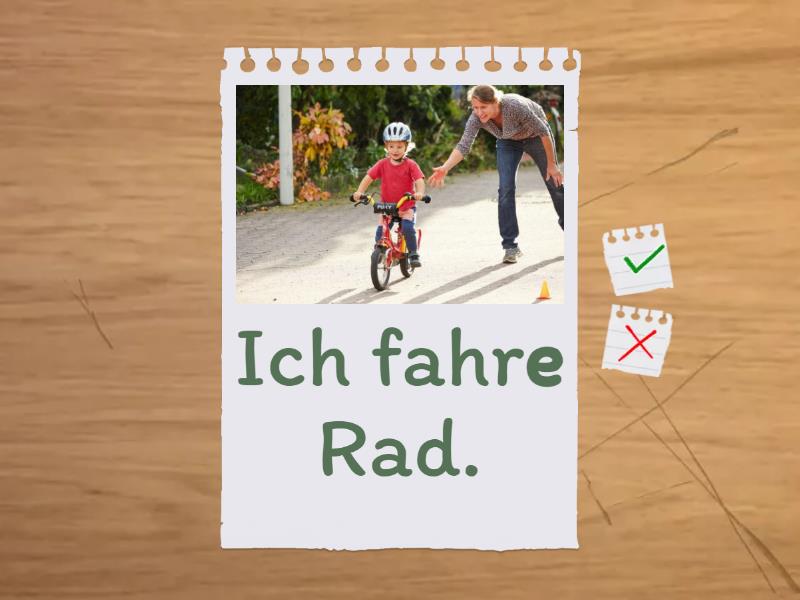 Verb konjugation-fahren (3.Klasse) - Flash cards