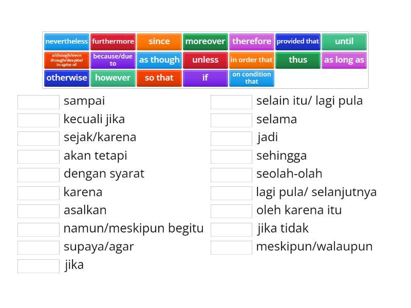 Conjunction - Match up