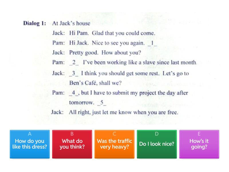 Dialog Completion [62] 10 - Quiz
