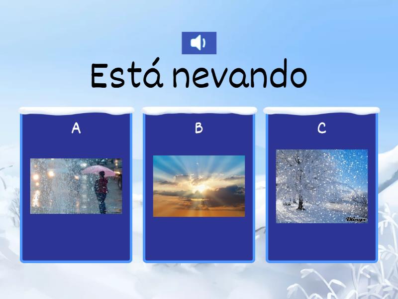 En invierno ( Primer grado) - Cuestionario