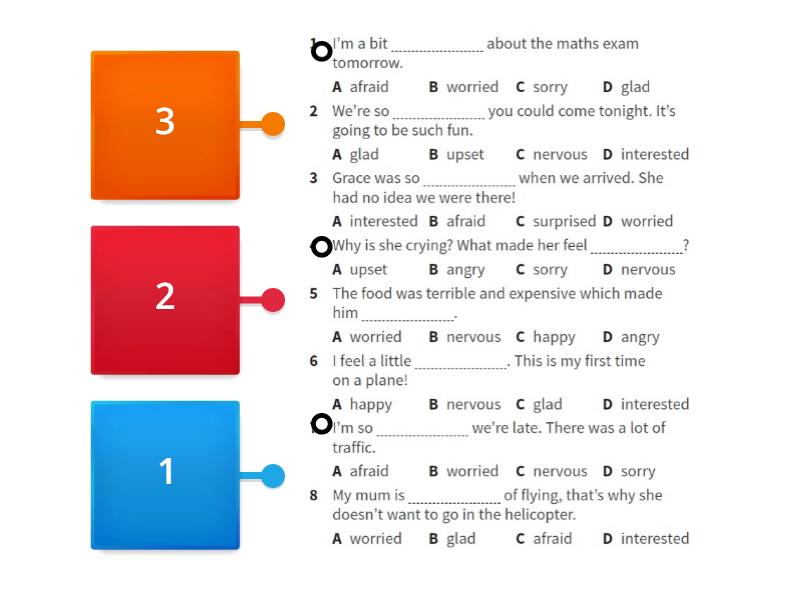Prepare 2 unit 4 emotions rev - Labelled diagram