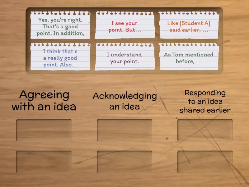 Responding Phrases - Group sort