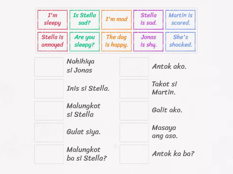 MGA EMOSYON/DAMDAMIN - Match up