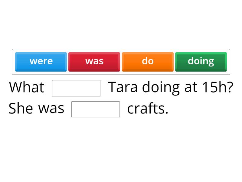 CGA - Past continuous - Missing word
