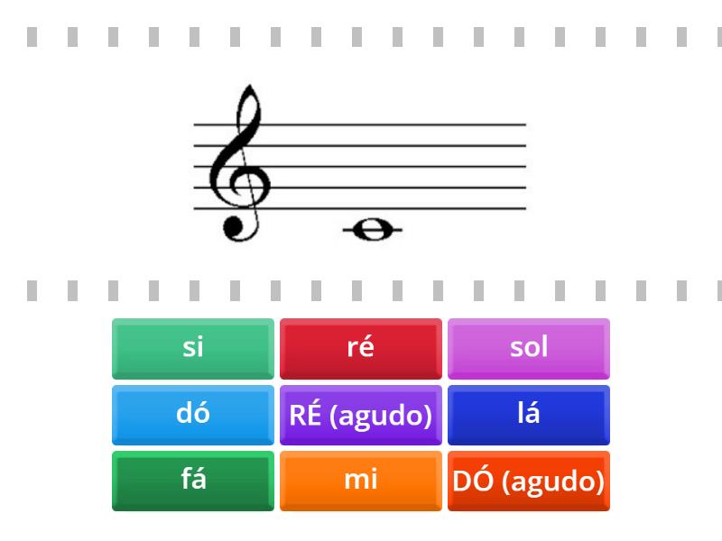 Notas Musicais 1 - Educação Musical - Find the match