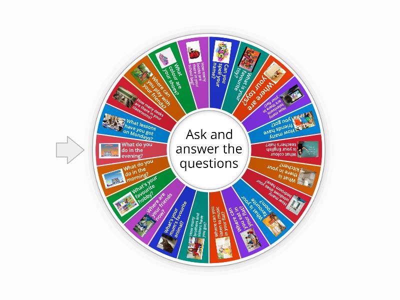 Warm-up questions for kids - Случайное колесо