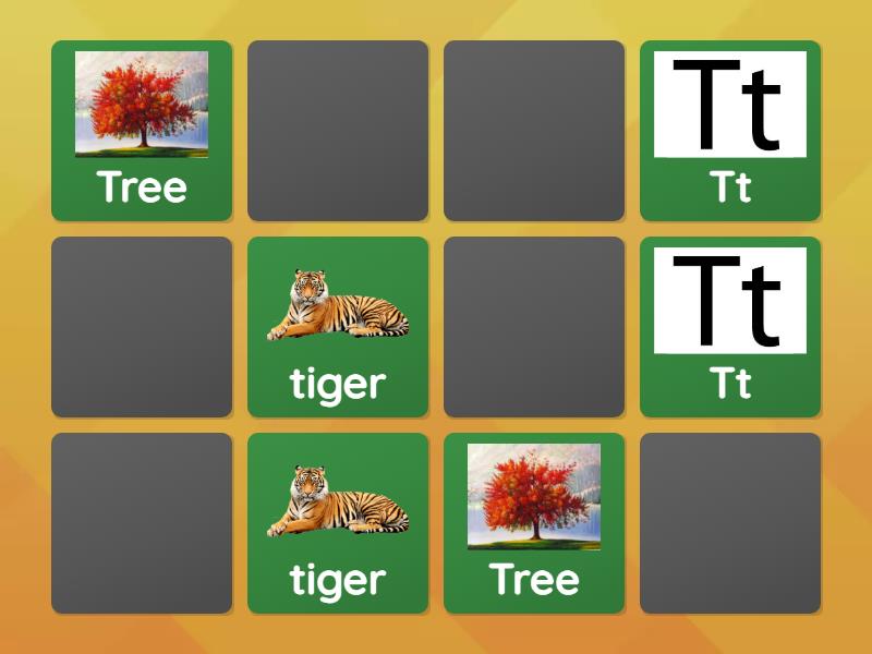 Tt tree tiger - Matching pairs