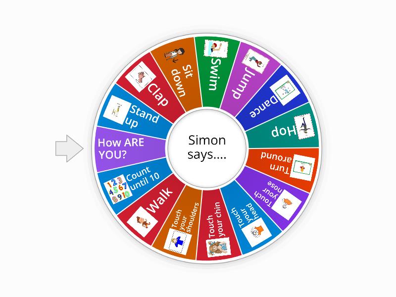 Simon says - Spin the wheel