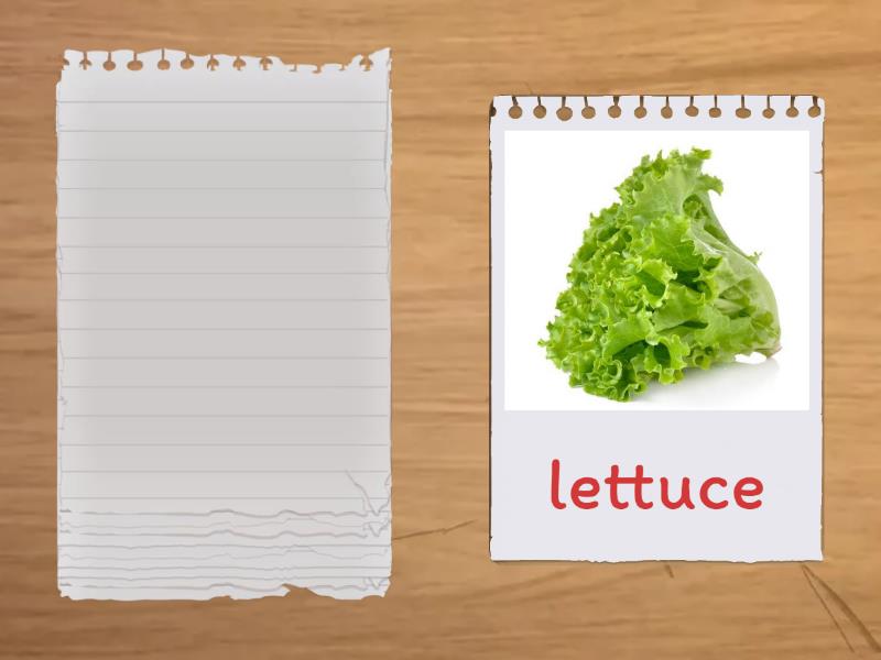 Fruits and Vegetables - Speaking cards