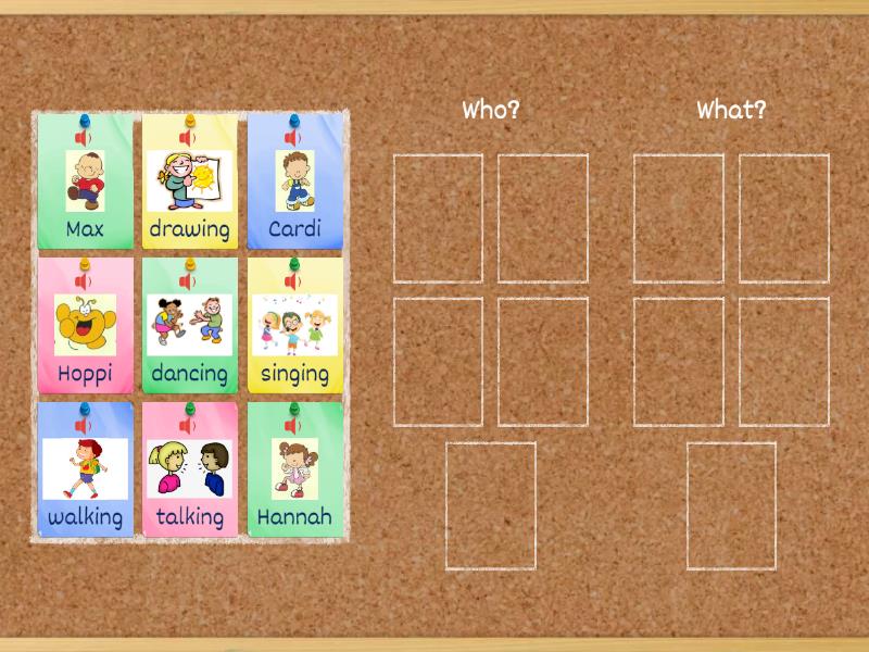 Question words_Who_What_Sort - Group sort