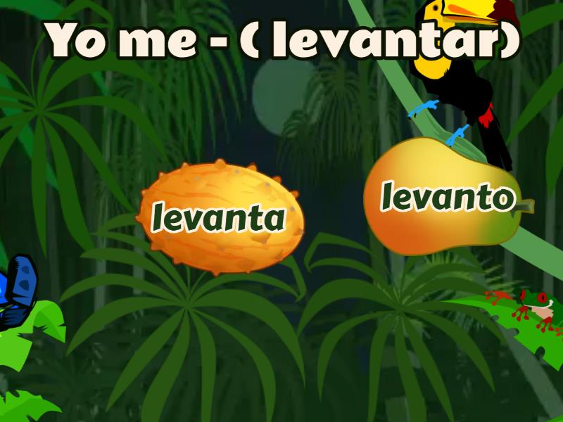 Verbo: levantar - Flying fruit