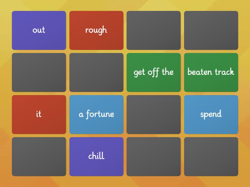 C2 travel phrases - Matching pairs