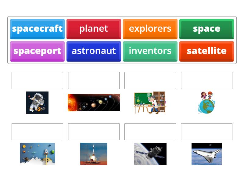 Exploring space. Grade 3 - Match up