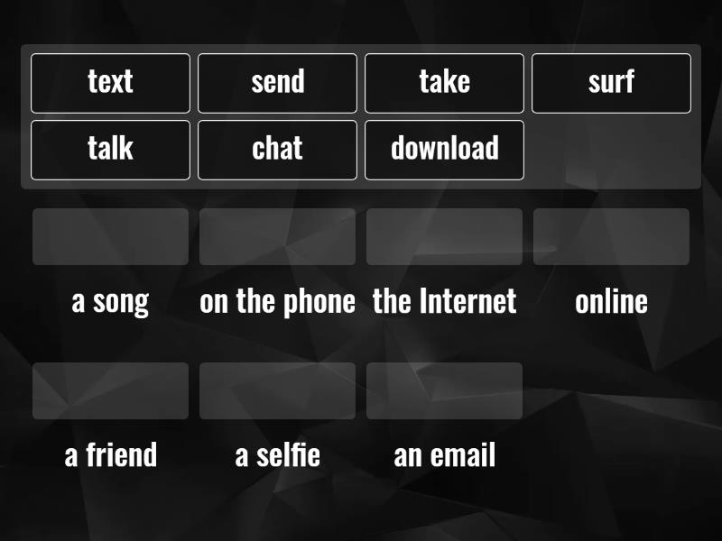GG1 Unit 3.1 Using technology - Match up