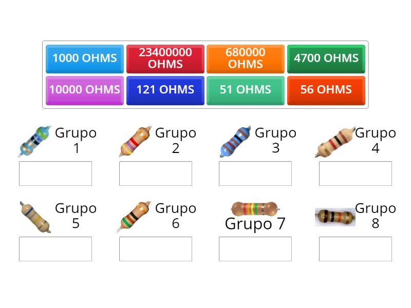 JOGO DOS RESISTORES - Group sort