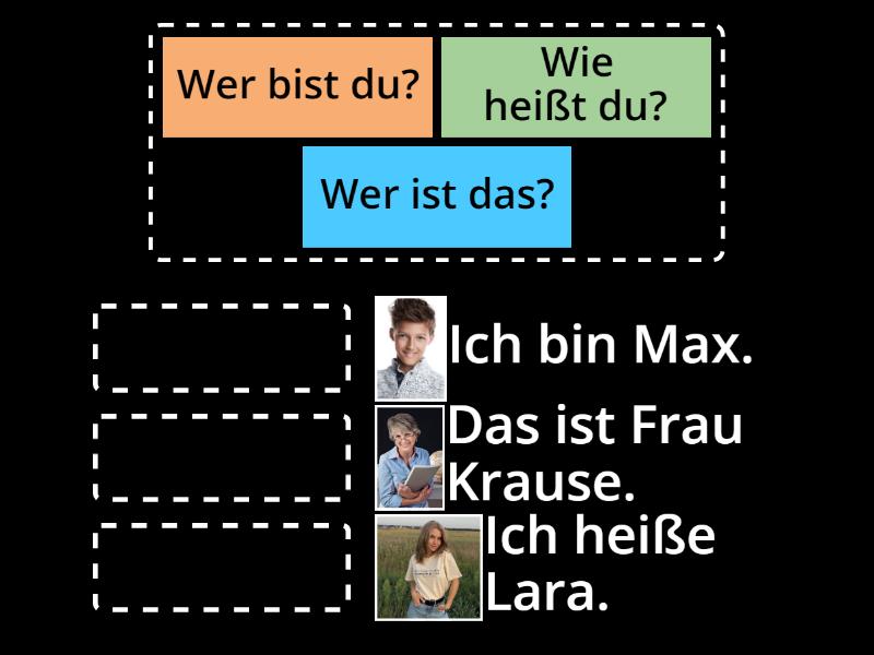 Wir alle A1.1 - Wer ist das? - Match up