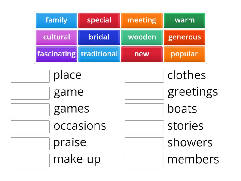 10 Advanced - Unit 1 - Lessons 7 - 8 - Collocations - Match up