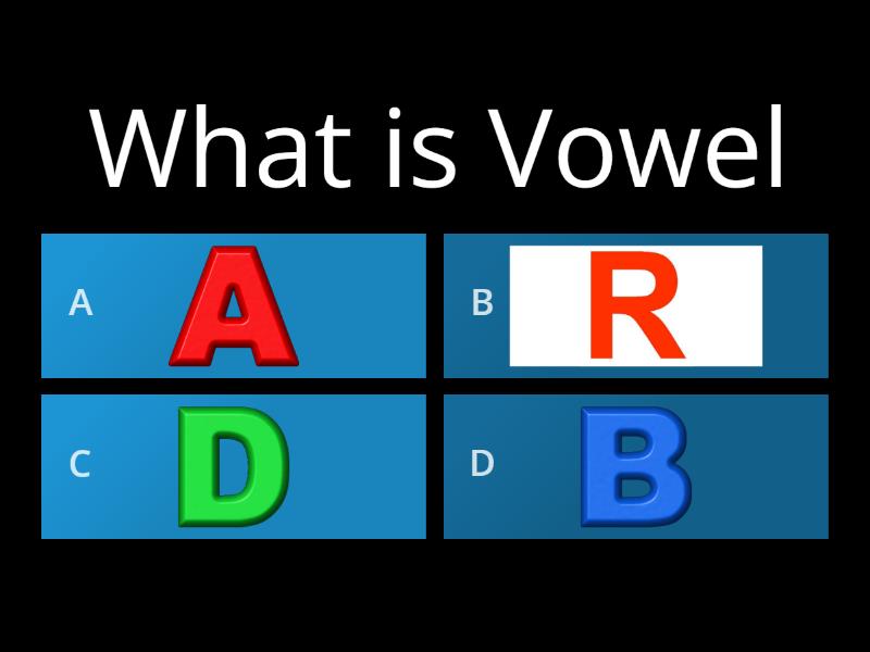 Vowels - Quiz
