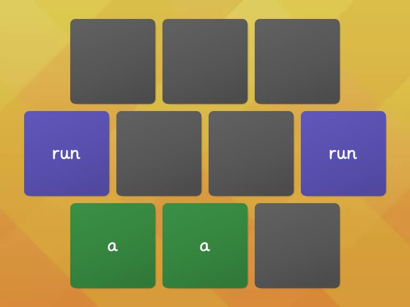 Dolch Pre Primer 1 - Matching pairs