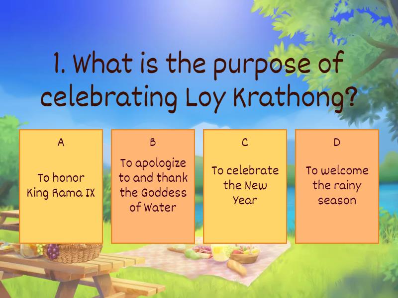Loy krathong quiz - Cuestionario