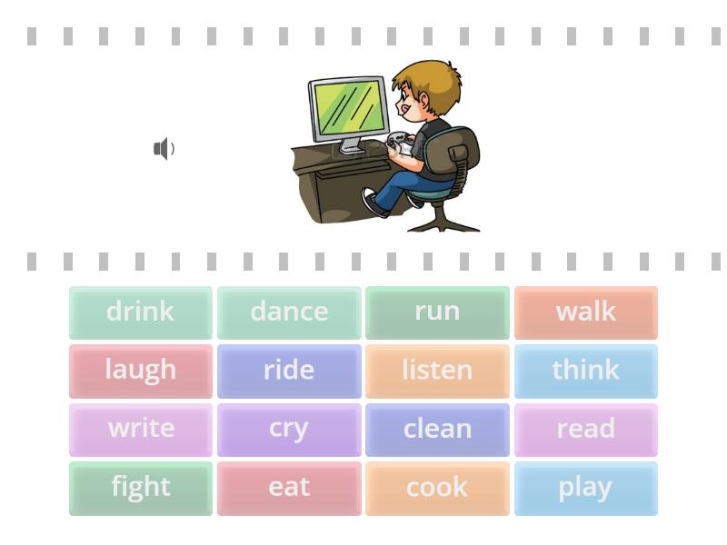 01ii action verb - Find the match