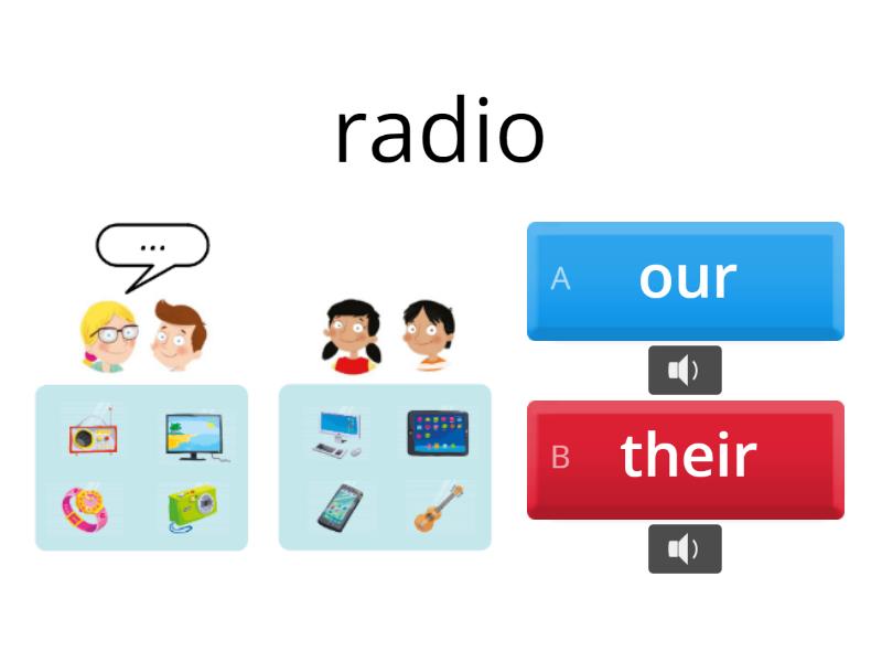 AS2- U3 - L2,3 - Our/Their - ZINZIN ENGLISH - Quiz