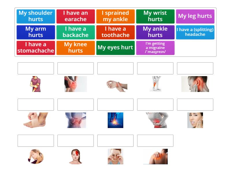 Health problems - Match up