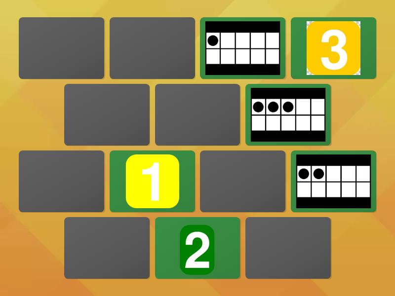 MEMORY GAME NUMBERS - Matching pairs