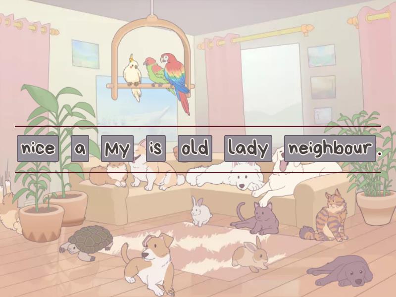 RM A2 - order of adjectives - Unjumble