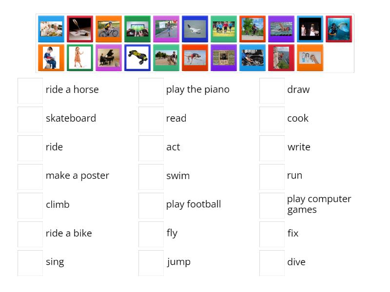 EC A1 Unit 5 - Activities - English Class A1 Unit 5 - Match up