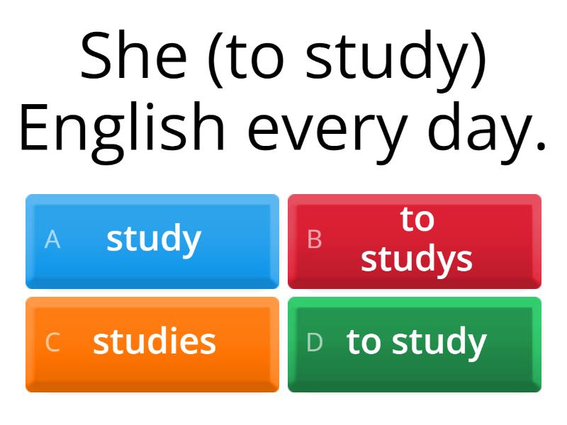 EF beginner 6B Present Simple (all forms) - Quiz