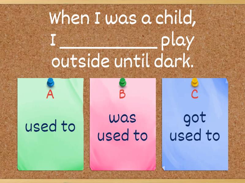 usually / used to / be used to / get used to - Quiz