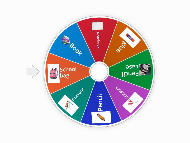 School Objects- kindergarten - Rueda aleatoria