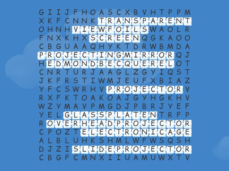 OHP LCD PROJECTOR - Wordsearch