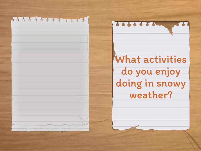 Weather speaking - Speaking cards