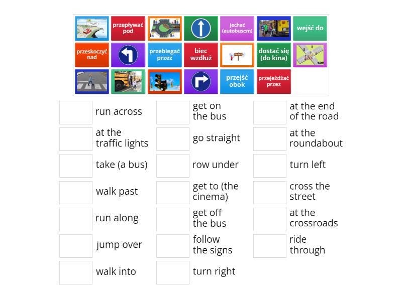 Teen Explorer 7 Unit 6 (giving directions) - Match up