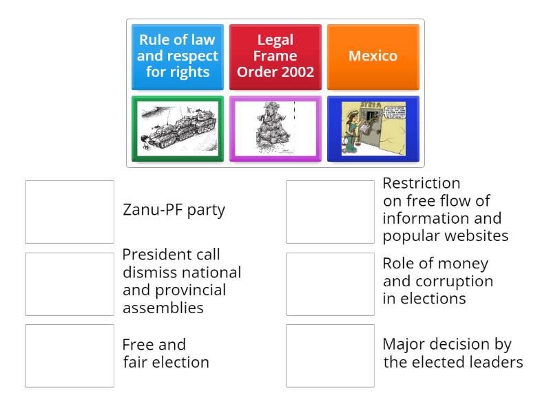 MATCHING PAIR (DEMOCRACY) - Match up