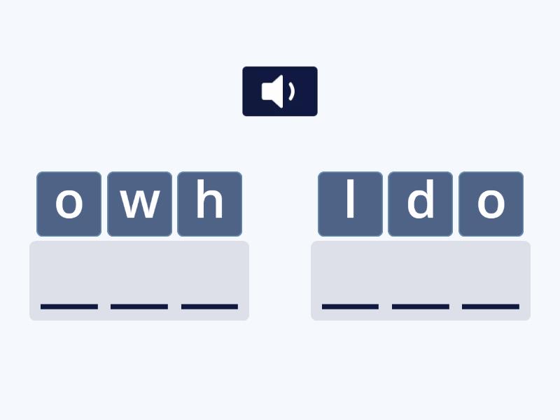 Question words Unscramble - Anagrama