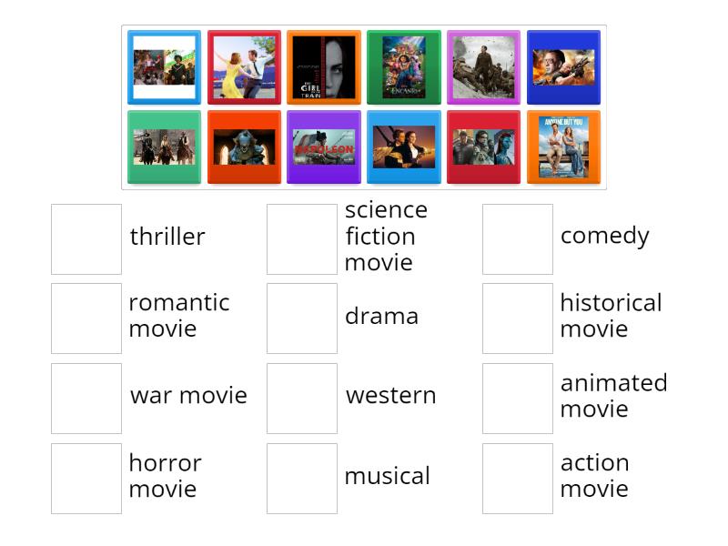 Movie genres - Match up