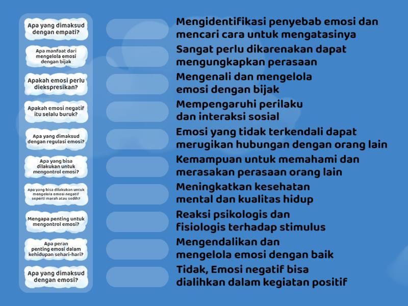 Mengontrol Emosi - Match up