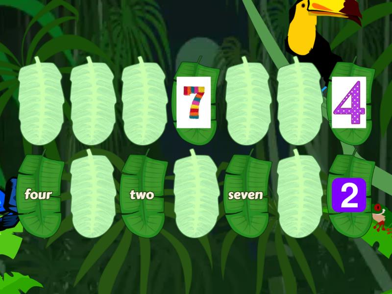 Daddy cat sees Numbers 1-7 memo - Matching pairs