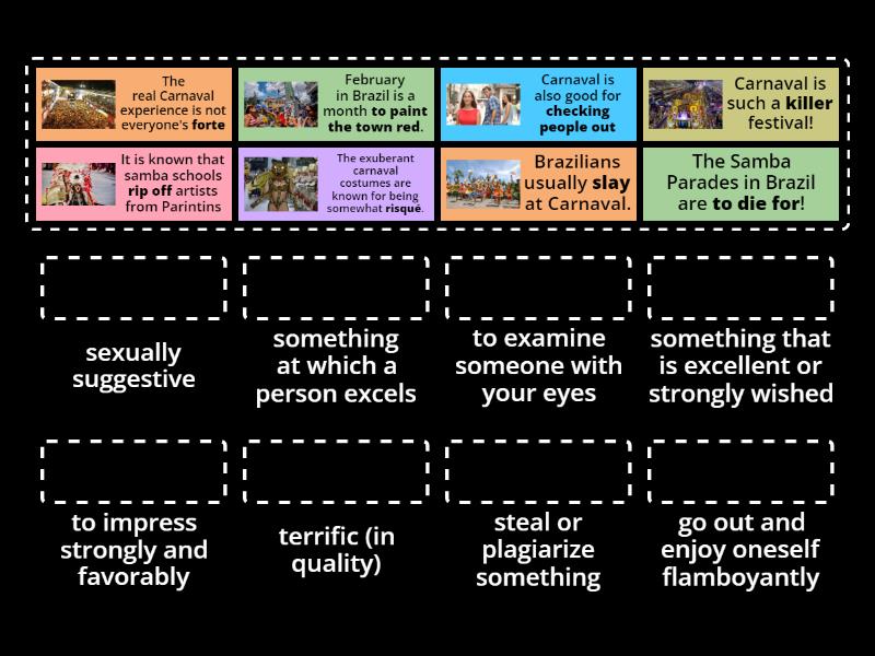 Slang for Carnaval! - Match up