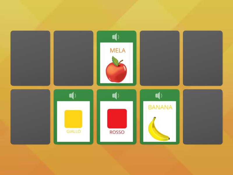 I COLORI DELLA FRUTTA ! - Matching pairs