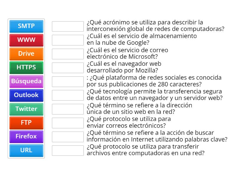 EVALUACIÓN SERVICIOS DE INTERNET (ARTICULACIÓN SENA) - Match up