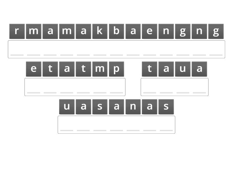 memahami elemen bahasa dalam teks deskripsi - Anagram