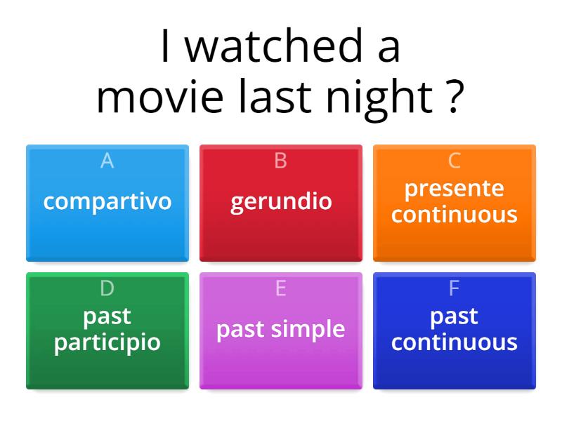 past simple vs past continuous - Quiz