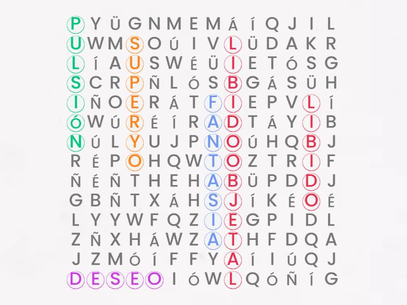 LA LIBIDO - Wordsearch