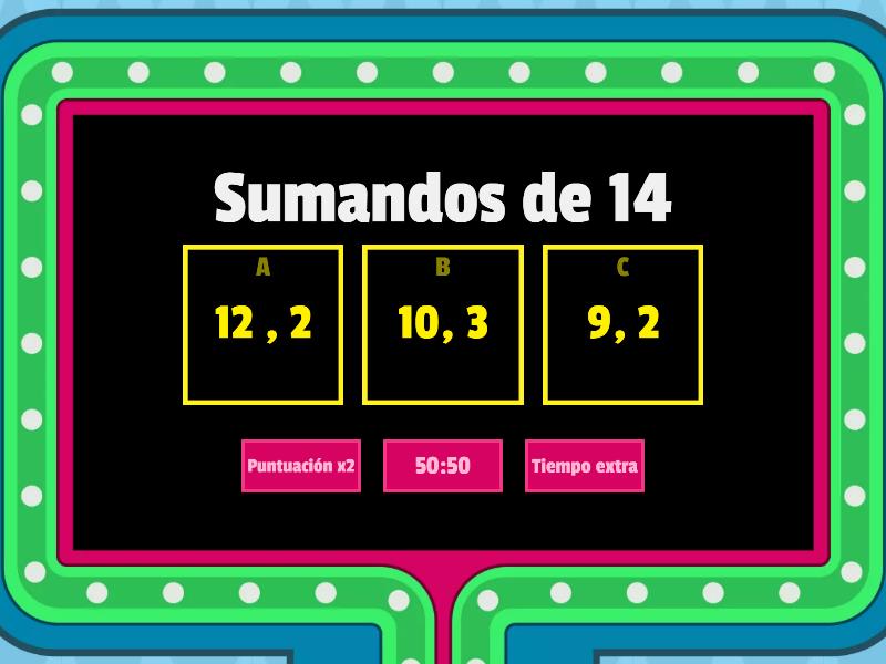 Números conectados - Gameshow quiz
