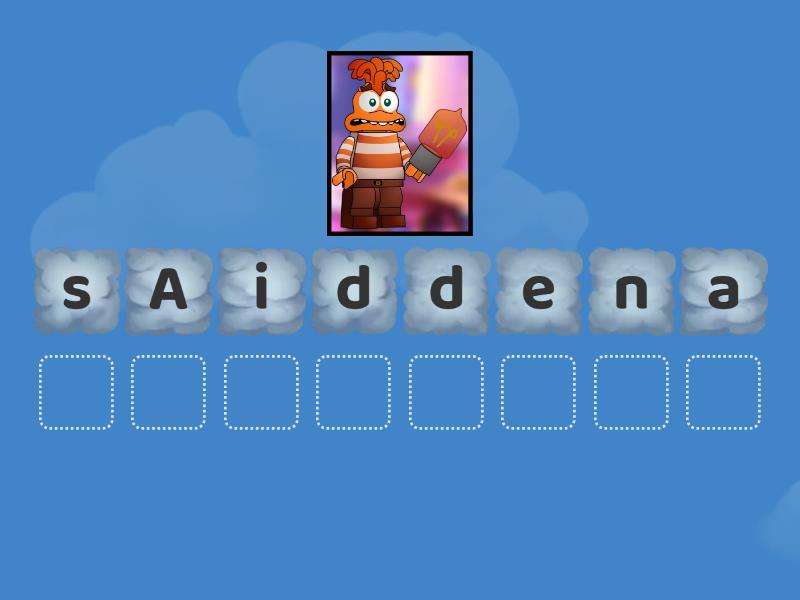 Nombres de personajes de LEGO intensamente 2 - Anagrama