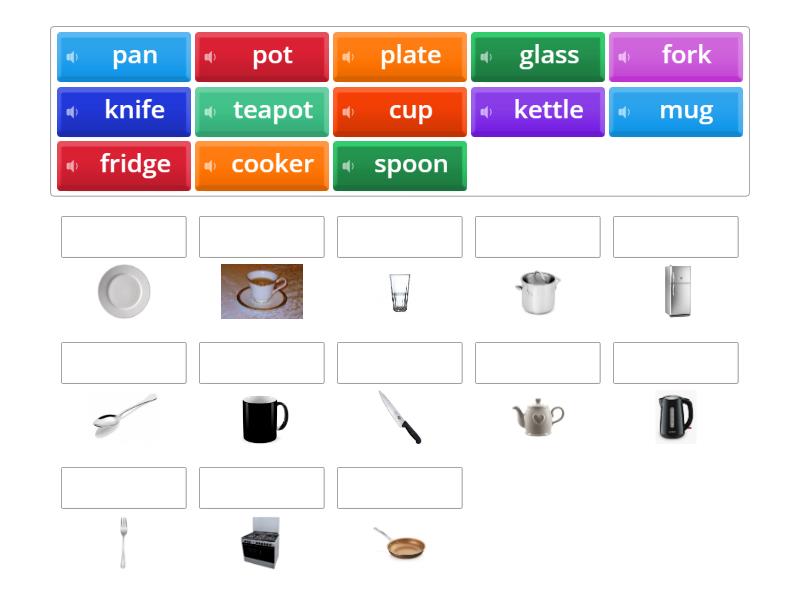 Kitchen tools - Match up